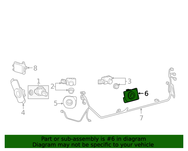 2020-2022 Toyota Prius Prime Parking Aid Sensor Housing 89348-47060-D3 ...