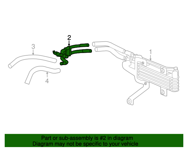 25920-RT4-000 - Pipe B (Atf) - 2011-2020 Honda | Genuine Honda Parts