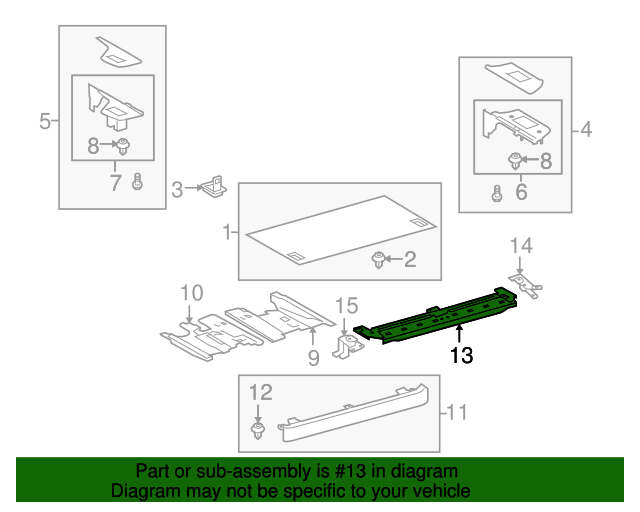 58439-60010 - Reinforcement - 2010-2020 Toyota 4Runner | Lithia Toyota ...