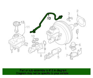 34-33-6-769-629 - Vacuum Hose - 2006-2007 BMW | Buy BMW Parts Now