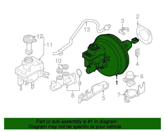34-33-6-784-972 - Brake Booster - 2004-2005 BMW | Buy BMW Parts Now