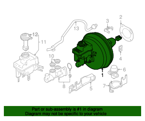 34336779742 - 2004-2010 BMW Booster Assembly (34-33-6-779-742) | BMW of ...