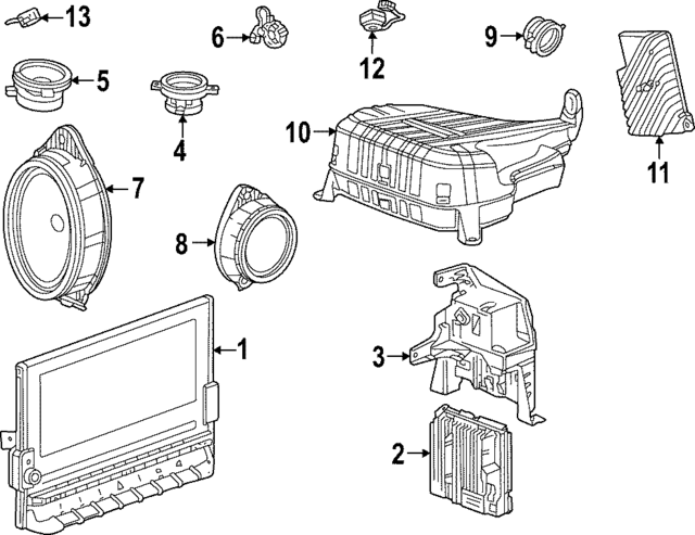 2023-2024 GMC F Microphone 85156788 | TascaParts.com