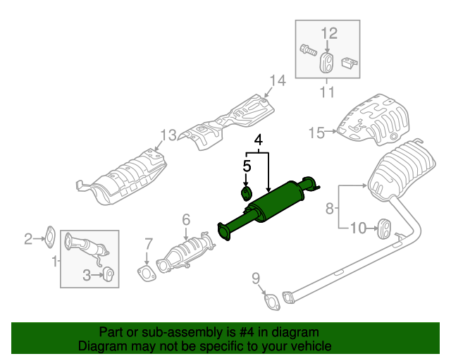 2011-2014 Hyundai Sonata Converter & Pipe 28600-3Q190 | OEM Parts Online