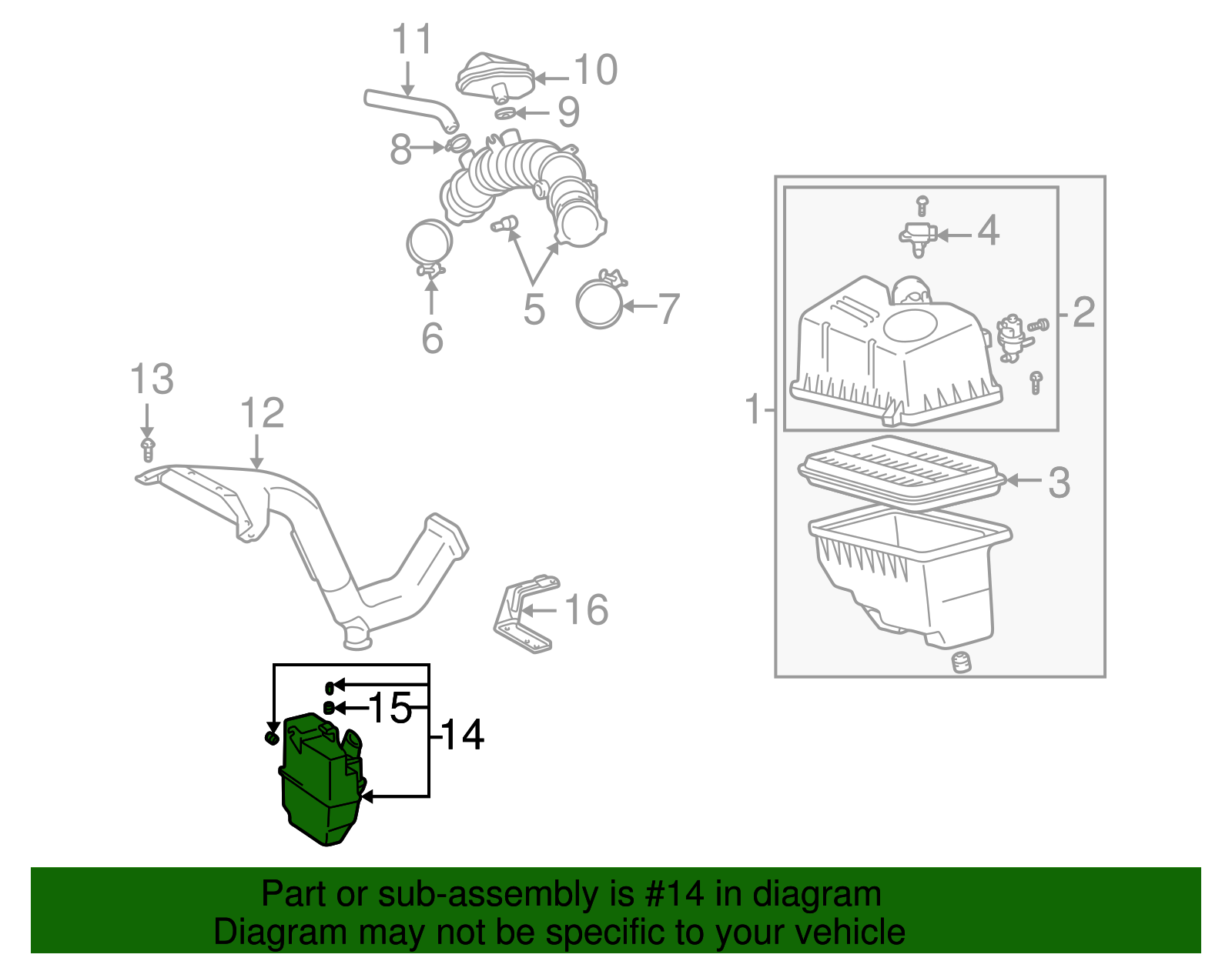 2002-2013 Toyota Lower Resonator 17805-0H010 | Retail Performance Auto ...