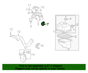 1999-2024 Toyota Engine Air Duct Clamp 96111-10830 | Toyota Parts Center