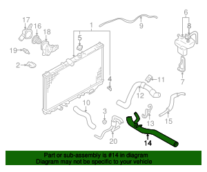 MD323234 - Inlet Pipe 1999-2003 Mitsubishi | Mitsubishi Direct Parts