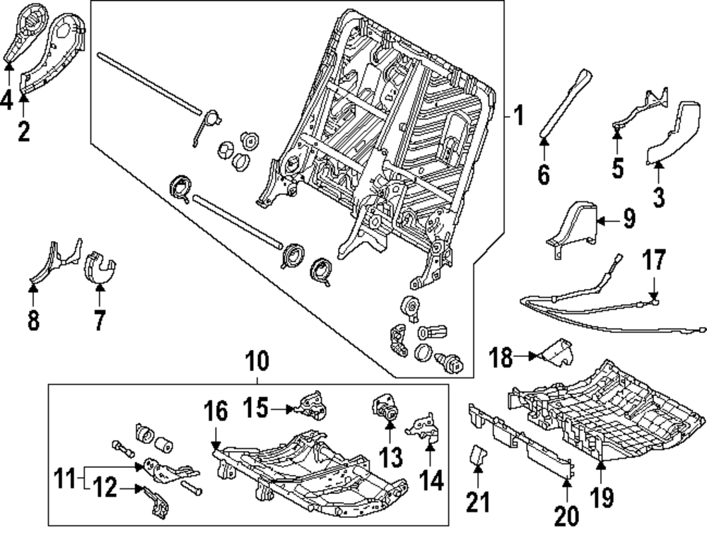 2023-2025 Toyota Sequoia 2023-2024 Toyota Sequoia - Frame 71015-0C130 ...