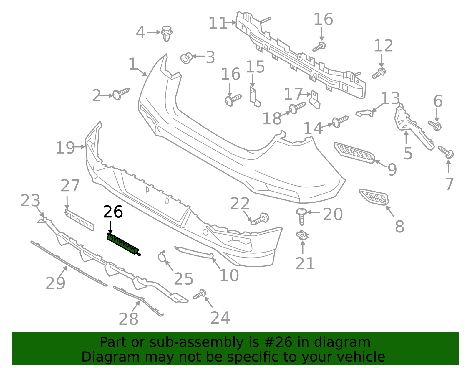 2019-2022 Hyundai Veloster N Molding 86695-K9000 | Hyundai Wholesale Direct