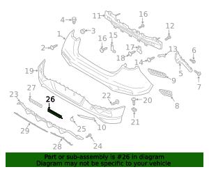 2019-2022 Hyundai Veloster N Molding 86695-K9000 | Hyundai Wholesale Direct