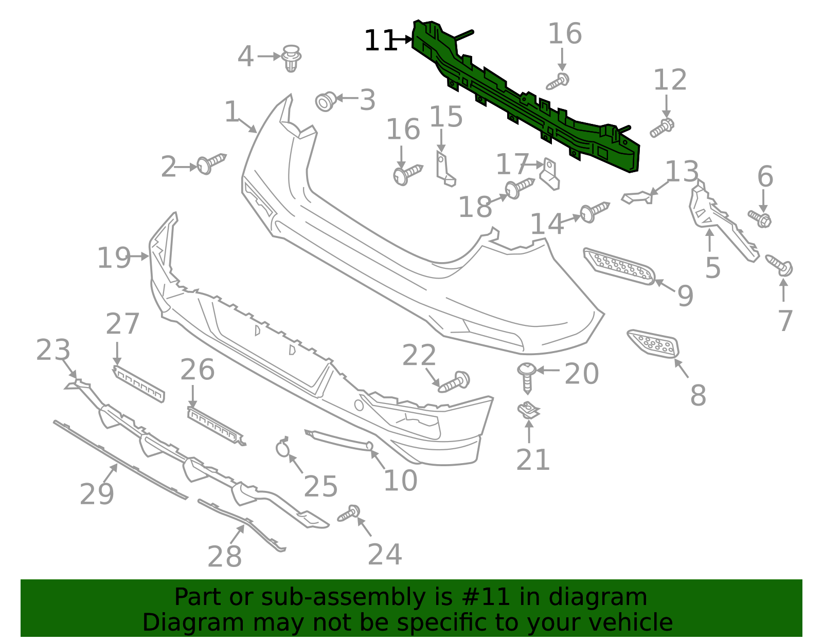 2019-2022 Hyundai Veloster N Impact Bar 86631-K9100 | Hyundai Wholesale ...
