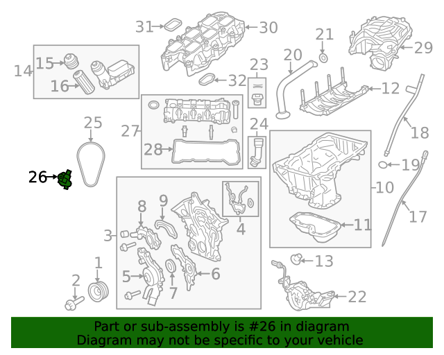 2011-2024 Mopar Engine Timing Chain Tensioner 05047891AA | Mopar Parts ...