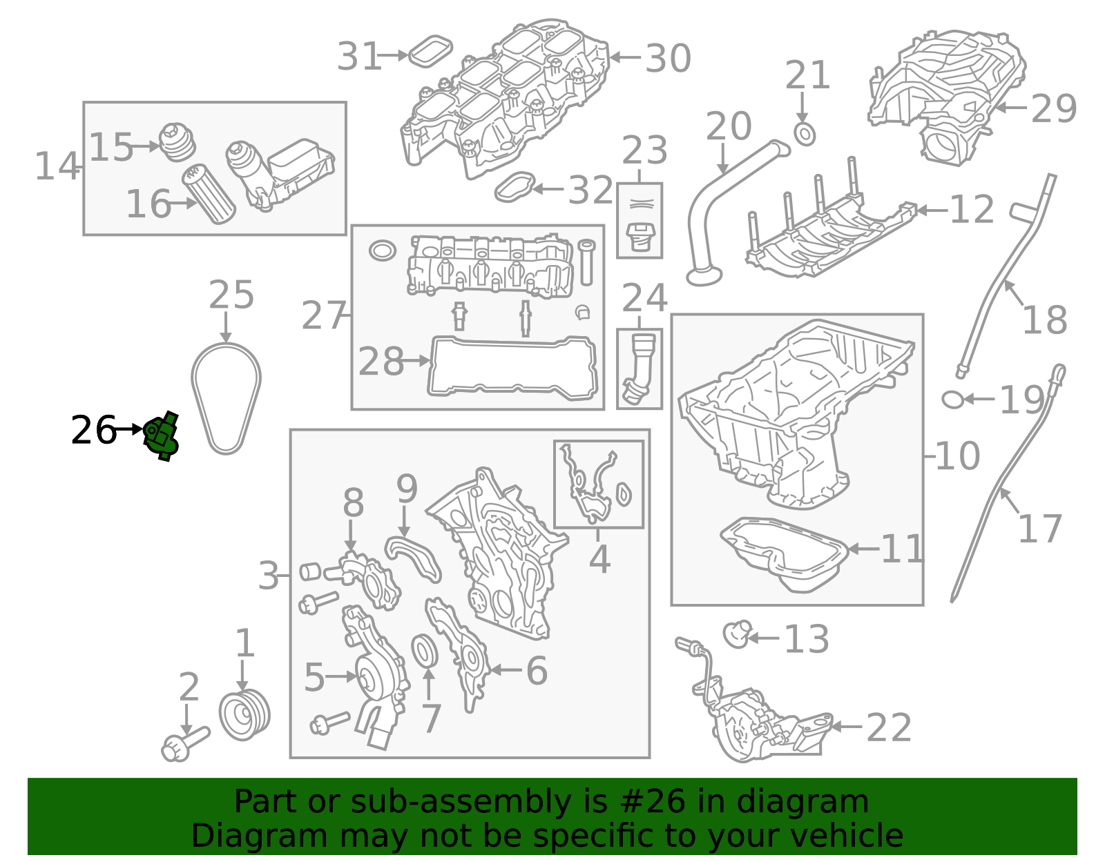 2011-2025 Mopar Engine Timing Chain Tensioner 05047891AA | Mopar Parts ...