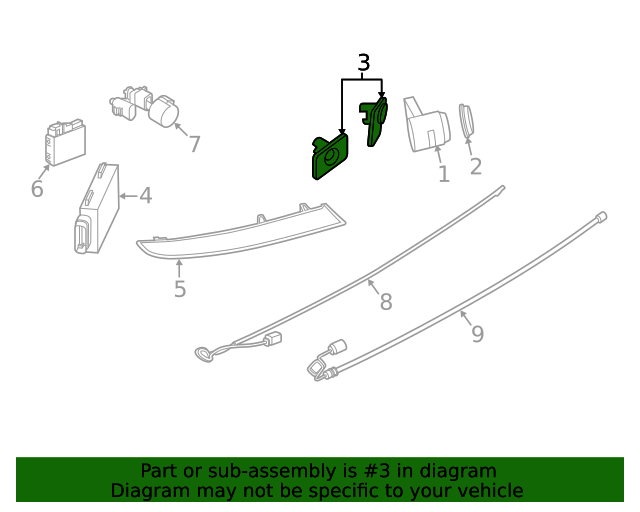 51777488288 - 2018-2021 BMW X3 Mount Kit (51-77-7-488-288) | BMW of ...