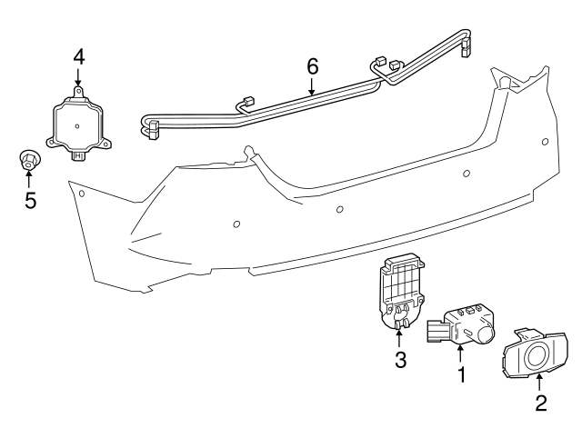 2021 Toyota Camry Park Sensor Retainer 89348-33240-A1 | Toyota Parts Center