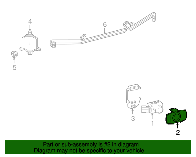 2021 Toyota Camry Park Sensor Retainer 89348-33240-A1 | Toyota Parts Center