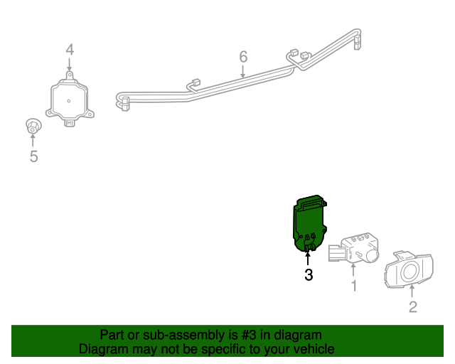 2016-2023 Toyota Park Sensor Clip 89348-58130 | Toyota Parts Center