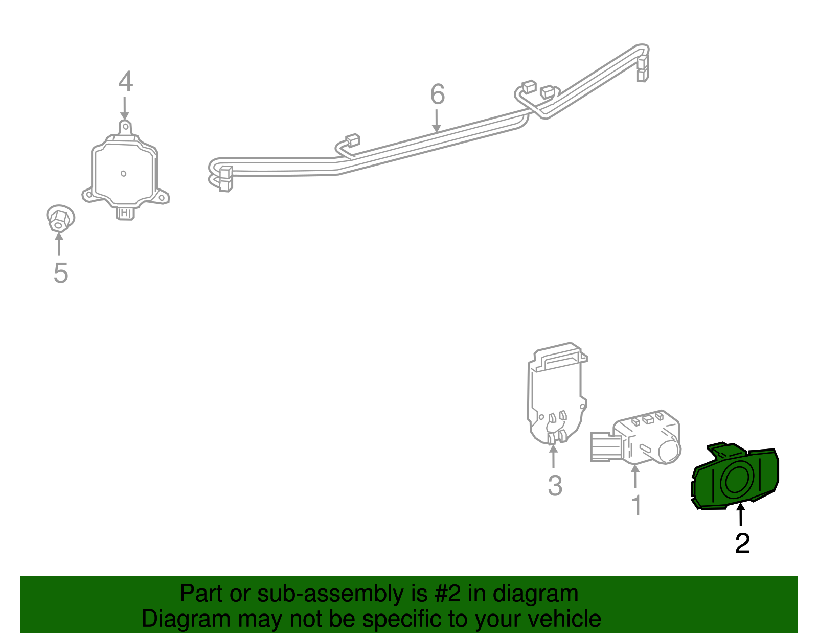 2021-2025 Toyota Park Sensor Retainer 89348-42290-J4 | OEM Parts Online
