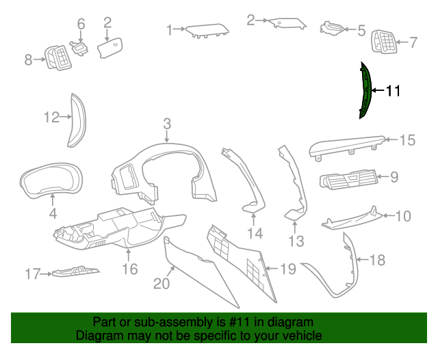 68420-3TA0A - Side Panel 2013-2018 Nissan Altima | Nissan Parts ...