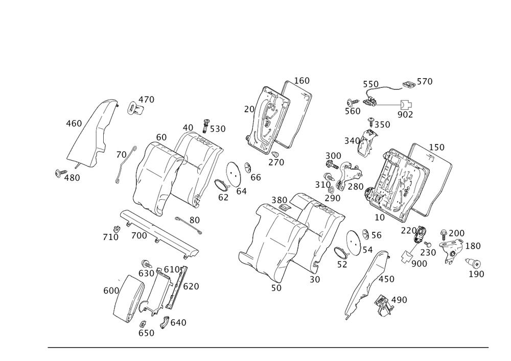 204-923-02-14 - Holder 1954-2025 Mercedes-Benz | Mercedes-Benz USA Parts