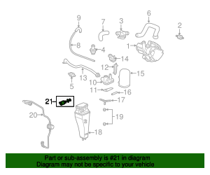 1997-2005 Porsche Valve 996-605-201-01 | OEM Parts Online