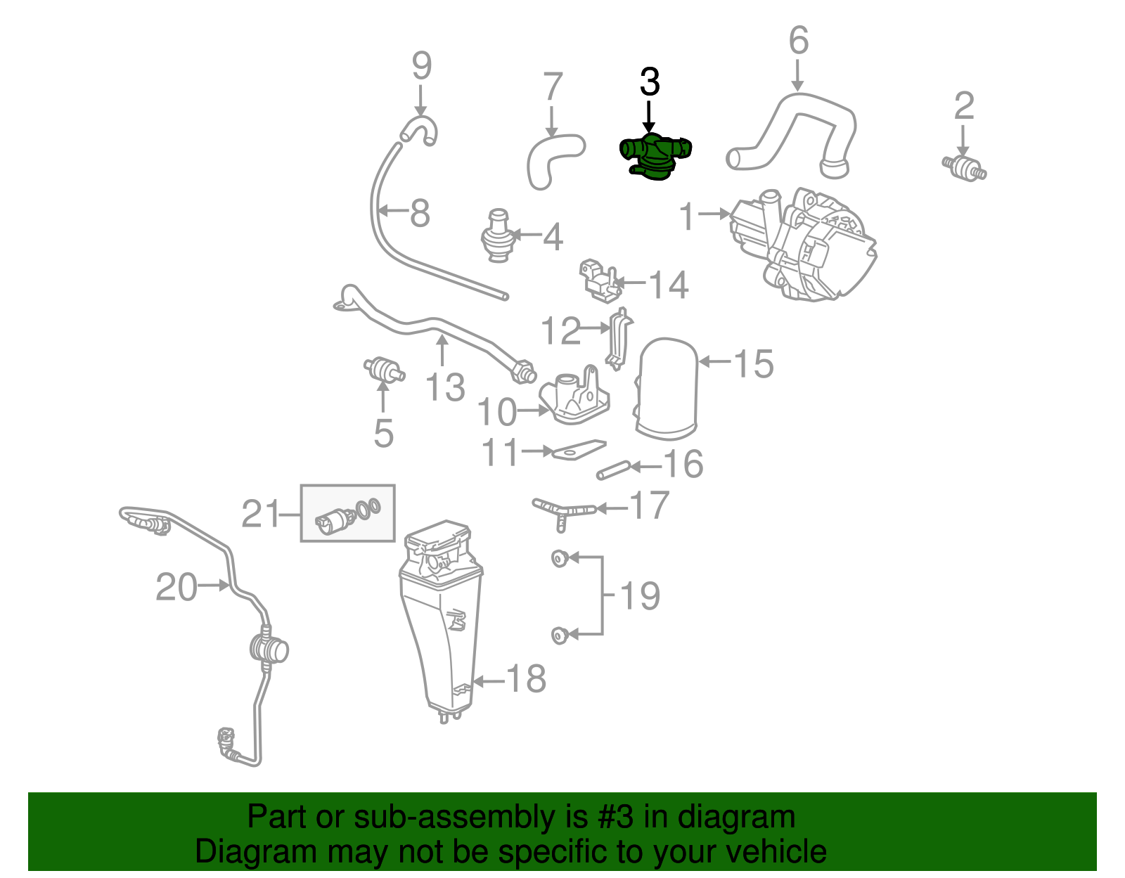 2000-2011 Porsche Secondary Air Injection Pump Check Valve 0PB-131-139 ...