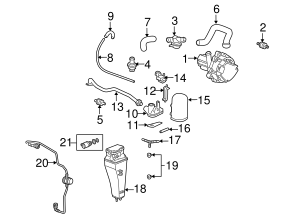 1997-2008 Porsche Vapor Canister 996-201-221-03 | OEM Porsche