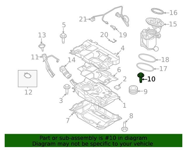 Genuine BMW 07-11-9-907-857 | Lower Frame Bolt | FREE Shipping on Most ...