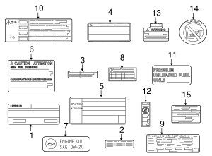 11282-74010 - Caution Label For 1996-2023 Lexus | Lexus OE Parts