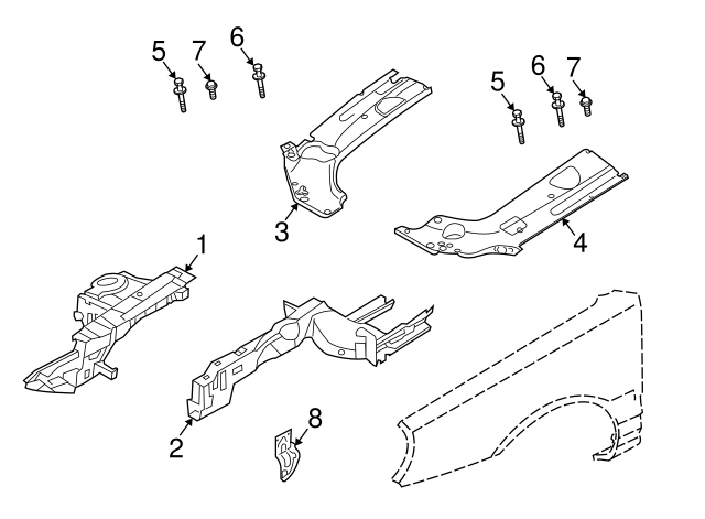 2007-2009 Kia Amanti Upper Cover 29320-3F600 | QuirkParts