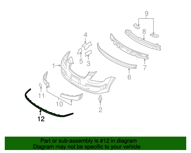 86525-1G000 - Lower Deflector 2006-2009 Kia | Kia.Parts Store