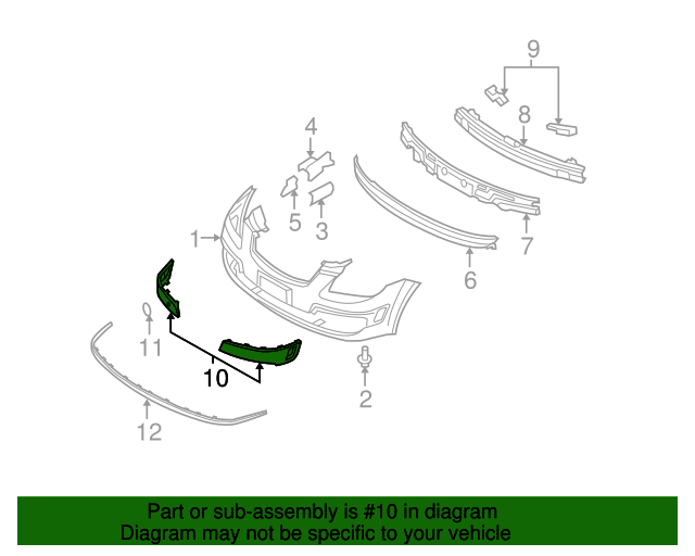 2006-2009 Kia Molding - Driver's Side (LH) 86523-1G050 | TascaParts.com