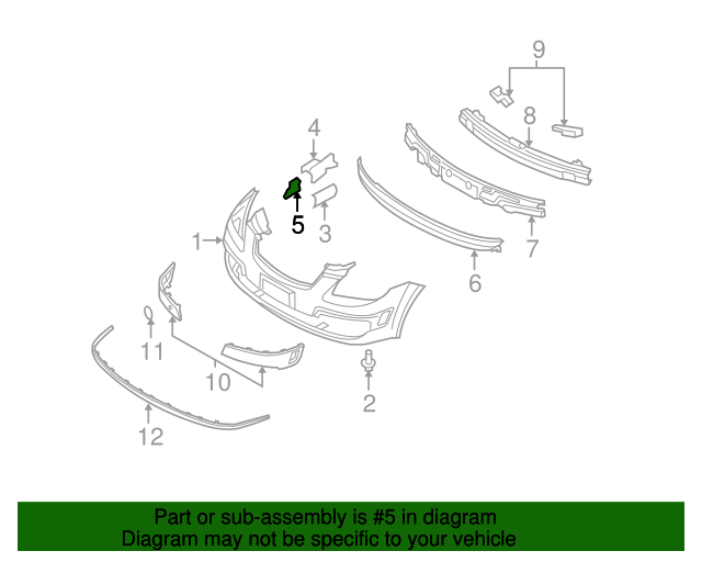 86515-1G000 - Bumper Cover Side Bracket 2006-2011 Kia | Kia.Parts Store