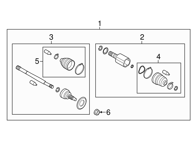2018-2024 Subaru Crosstrek Axle Assembly 28321FL030 | OEM Parts Online