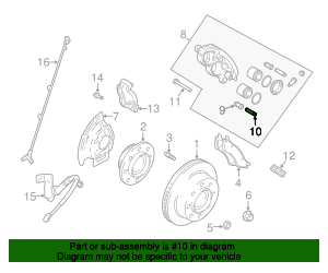 1990-2024 Mopar Disc Brake Caliper Pin Sleeve 05018238AB | Mopar Parts ...