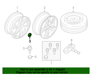 2016-2021 Volvo Center Cap 31400897 | TascaParts.com
