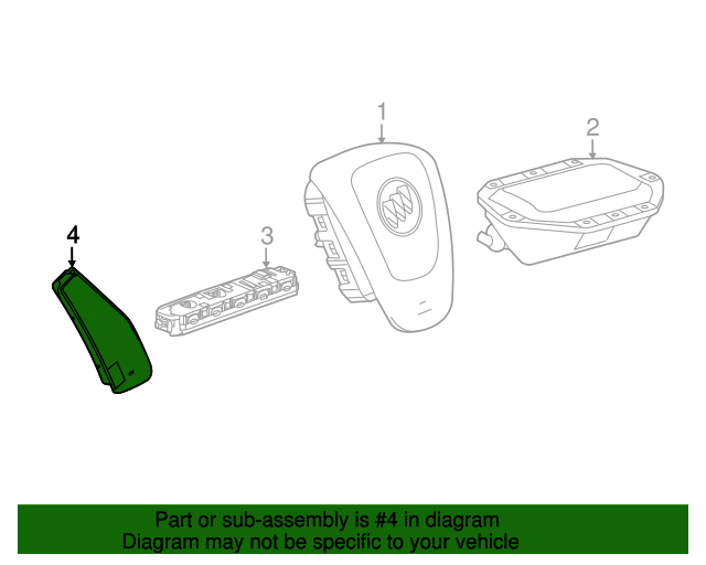 13369704 GM Driver Seat Outboard Seat Back Airbag | GM Parts Store