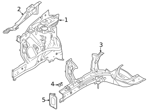 2019-2020 Kia Niro EV Extension Lower Bracket 64615 Q4000 | TascaParts.com