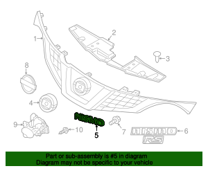 2013-2017 Nissan Juke Nameplate 62890-3YW0A | Nissan Parts Central