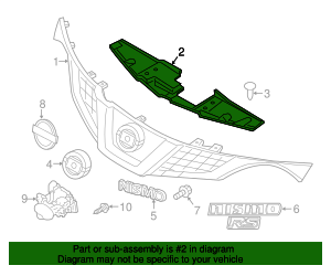 2015-2017 Nissan Juke Sight Shield 62078-4FT0A | Bill Kay Nissan Parts