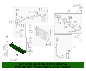 2021-2023 Hyundai Santa Fe A/C Condenser Duct 29150-S1600 | OEM Parts ...