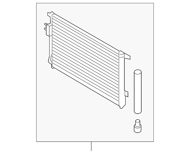 Genuine A/C Condenser for 2021-2023 Hyundai Santa Fe | Part# 97606 ...