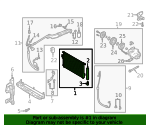 Genuine A/C Condenser for 2021-2023 Hyundai Santa Fe | Part# 97606 ...