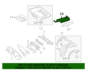 205-610-21-01 - Floor Side 2015-2023 Mercedes-Benz | AutoNationParts.com