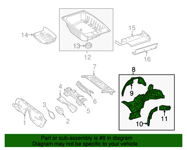 205-610-20-01 - Side Member Assembly 2015-2020 Mercedes-Benz | Mercedes ...