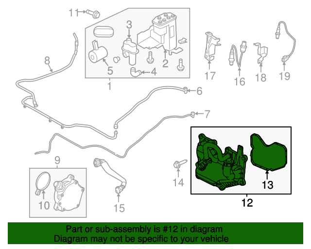 2012-2017 Land Rover Oil/Air Separator LR025615 | OEM Parts Online