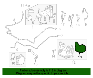 Genuine Engine Crankcase Vent Valve Seal for 2012-2017 Land Rover ...