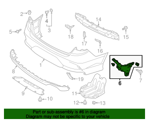 86613-C2700 - Bumper Guide 2018-2019 Hyundai Sonata | AutoNationParts.com