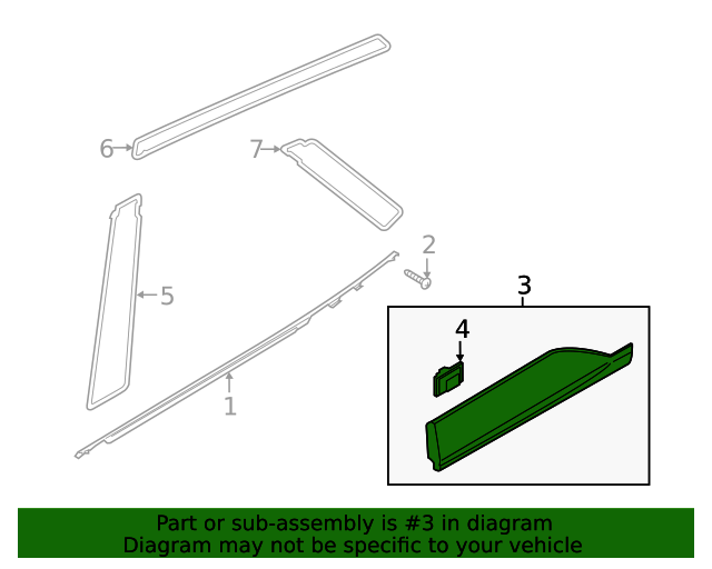 87732-K2000-CA - Side Molding - 2020-2023 Hyundai Venue | World OEM ...