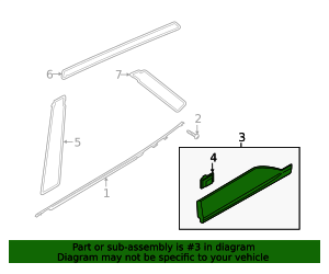2020-2023 Hyundai Venue Door Molding 87731-K2000-CA | AutoNationParts.com